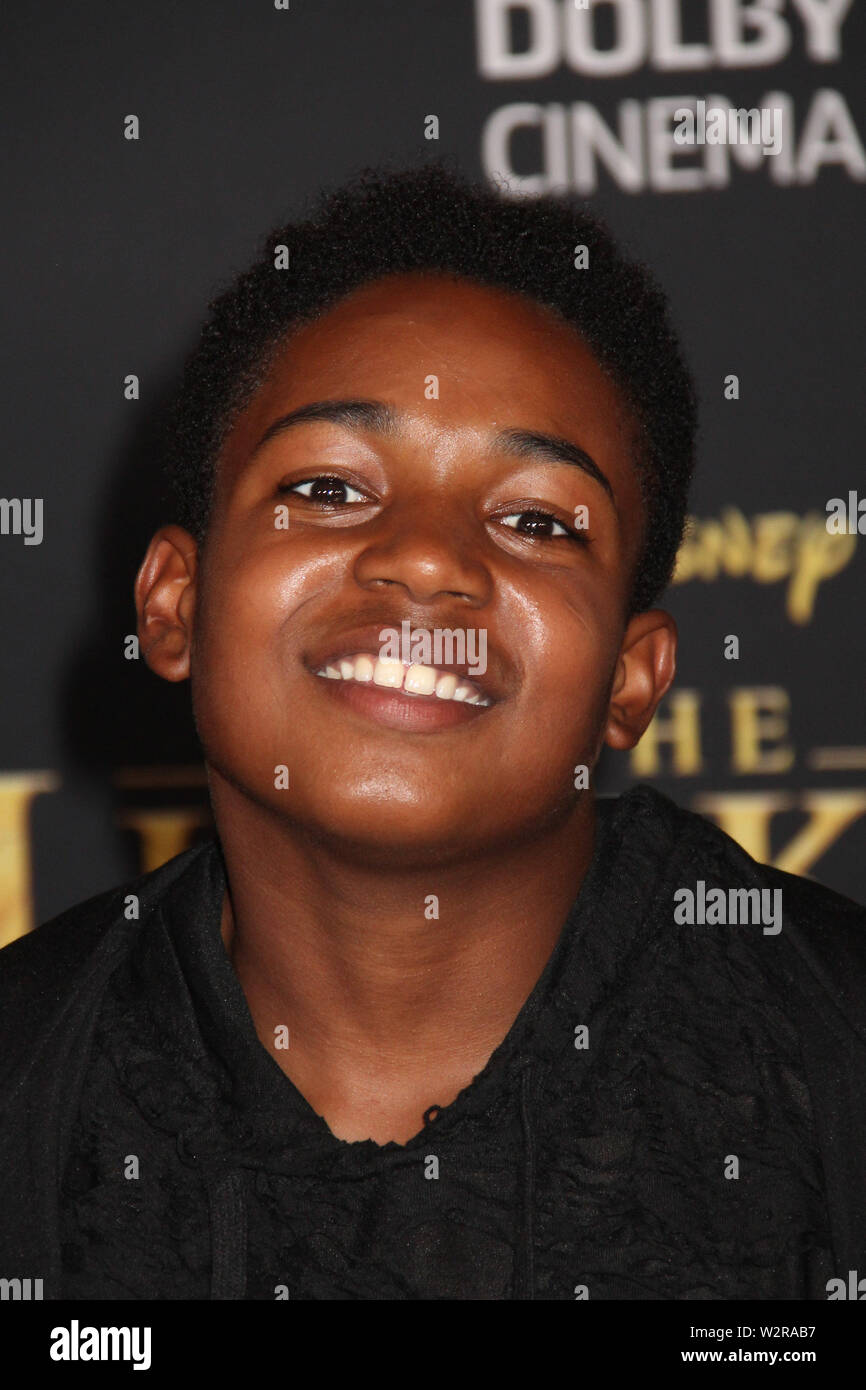 Issac Ryan Brown 07/09/2019 “The Lion King” Premiere held at Dolby ...