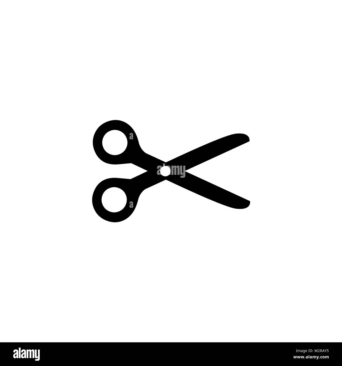 Scissor Icon In Flat Style Vector For Apps, UI, Websites. Black Icon ...