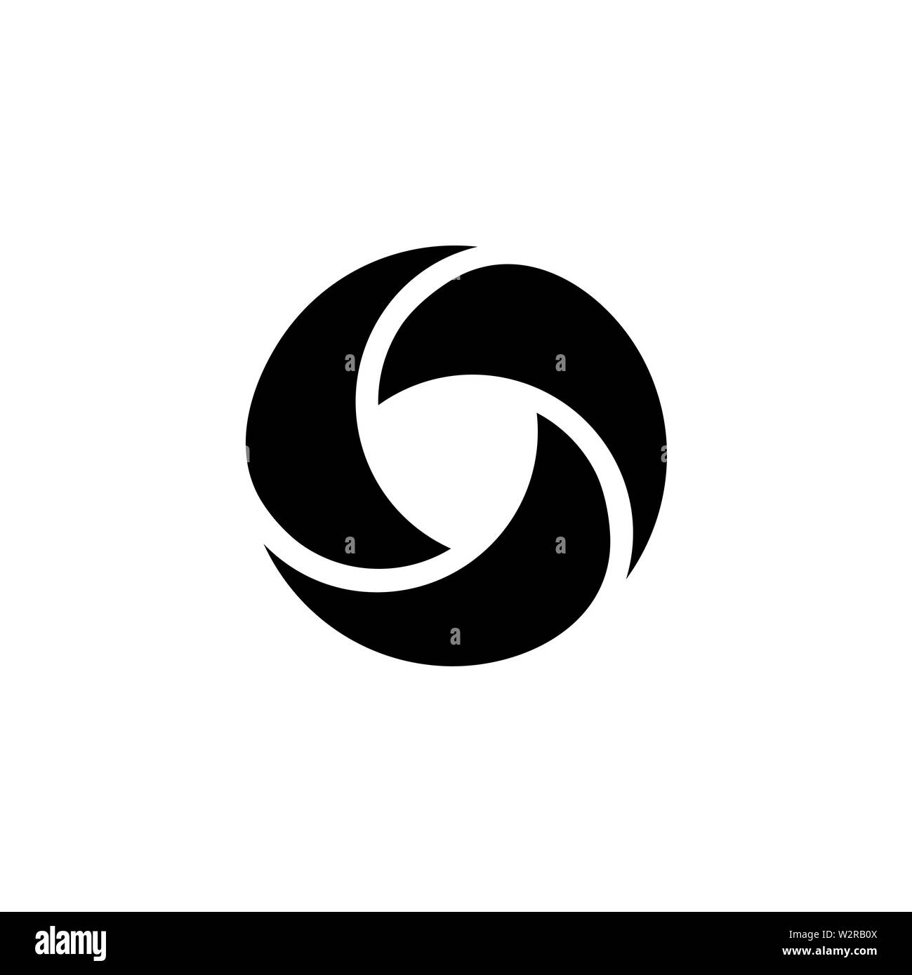 Shutter Icon In Flat Style Vector For Apps, UI, Websites. Black Icon ...