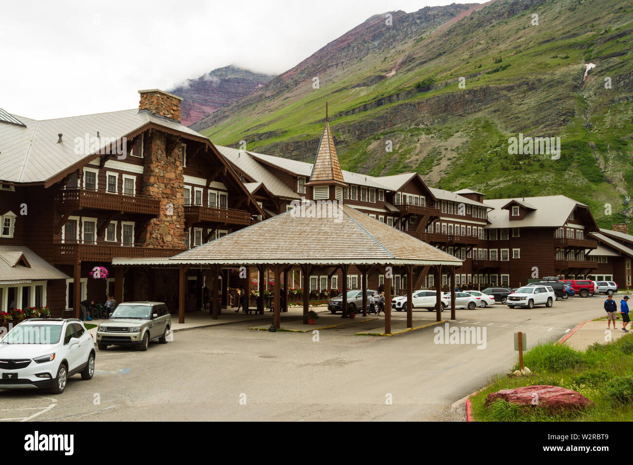 The porte-cochere, also knows as the carriage porch, sheltering the ...