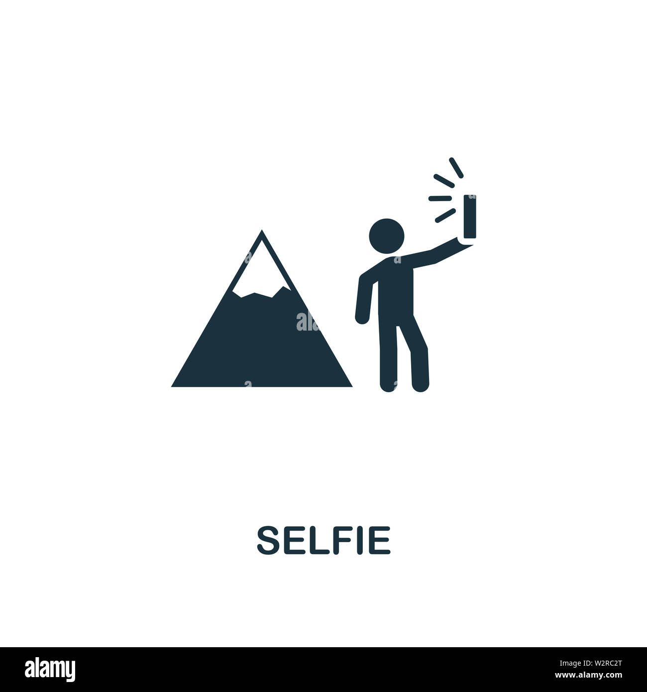 Selfie icon. Creative element design from tourism icons collection ...