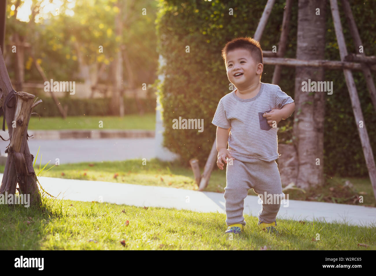 Asian boy running hi-res stock photography and images - Alamy