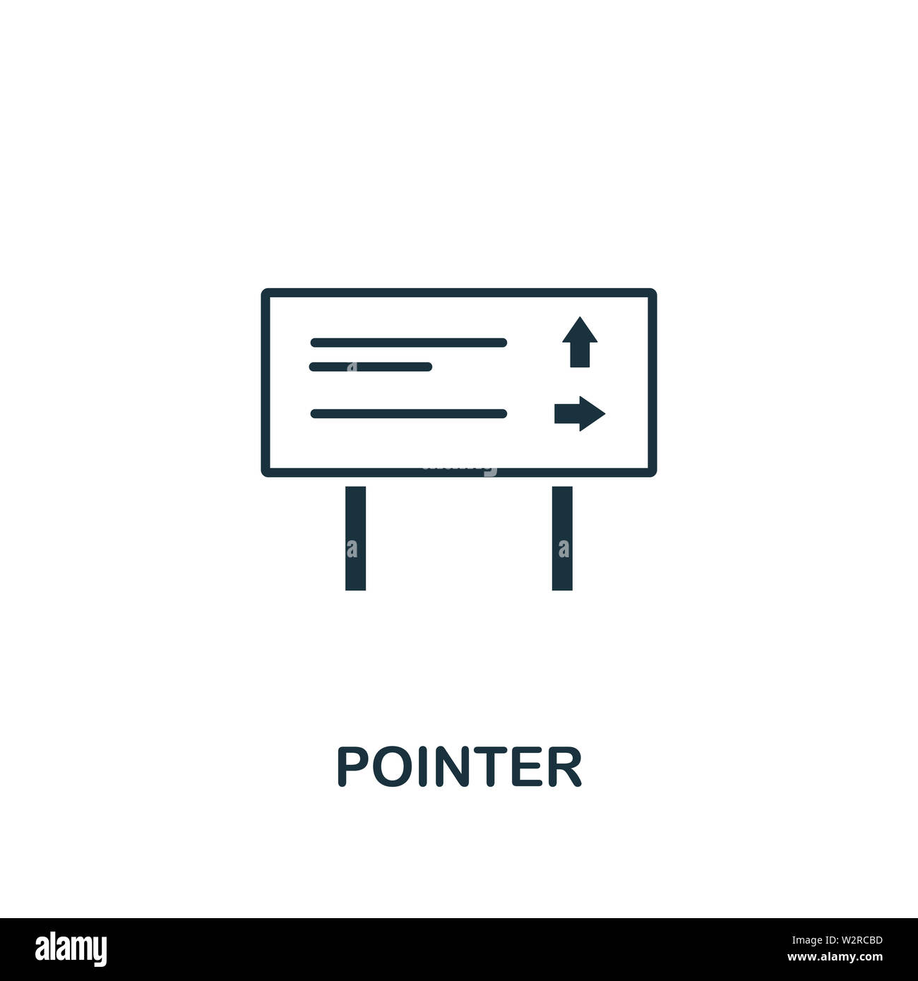 Pointer icon. Creative element design from tourism icons collection ...