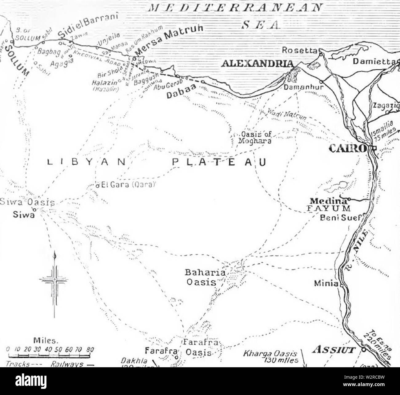 British military operations, Western Desert, 1914-1918 Stock Photo - Alamy