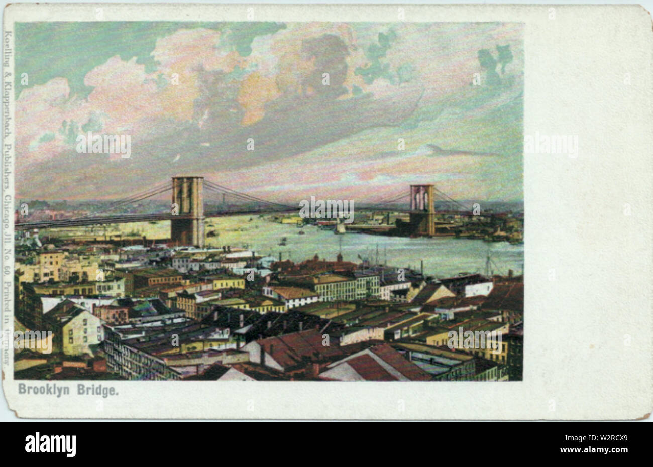 Brooklyn bridge postcard hi-res stock photography and images - Alamy