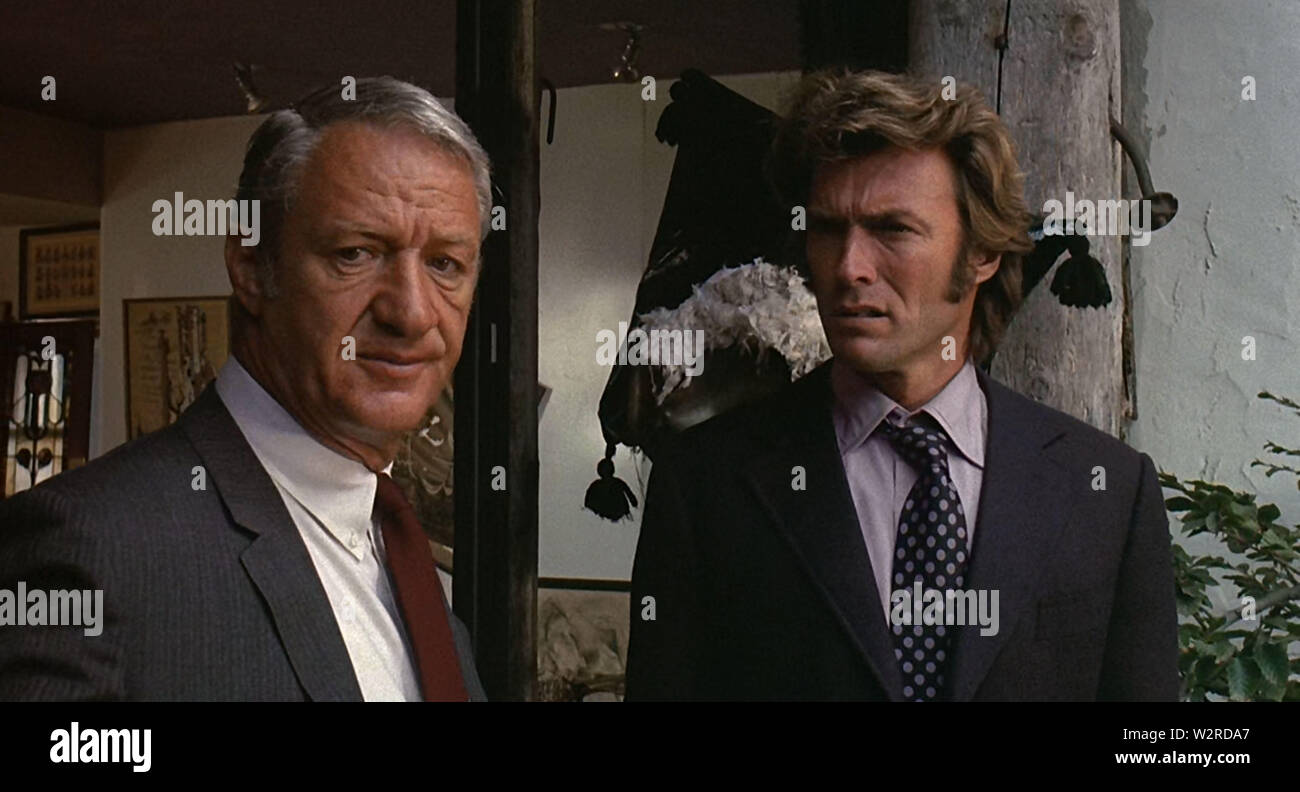 Los Angeles.CA.USA. Clint Eastwood and John Larch in a scene in ...