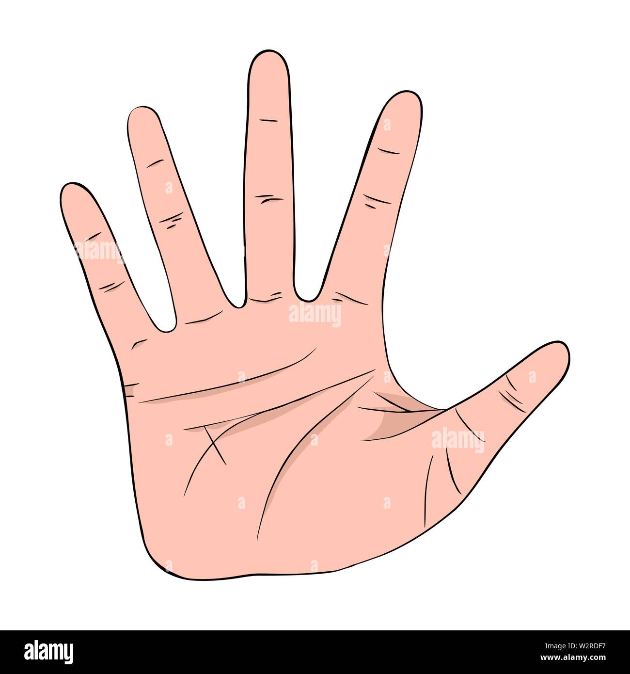 Cartoon High Five Hand