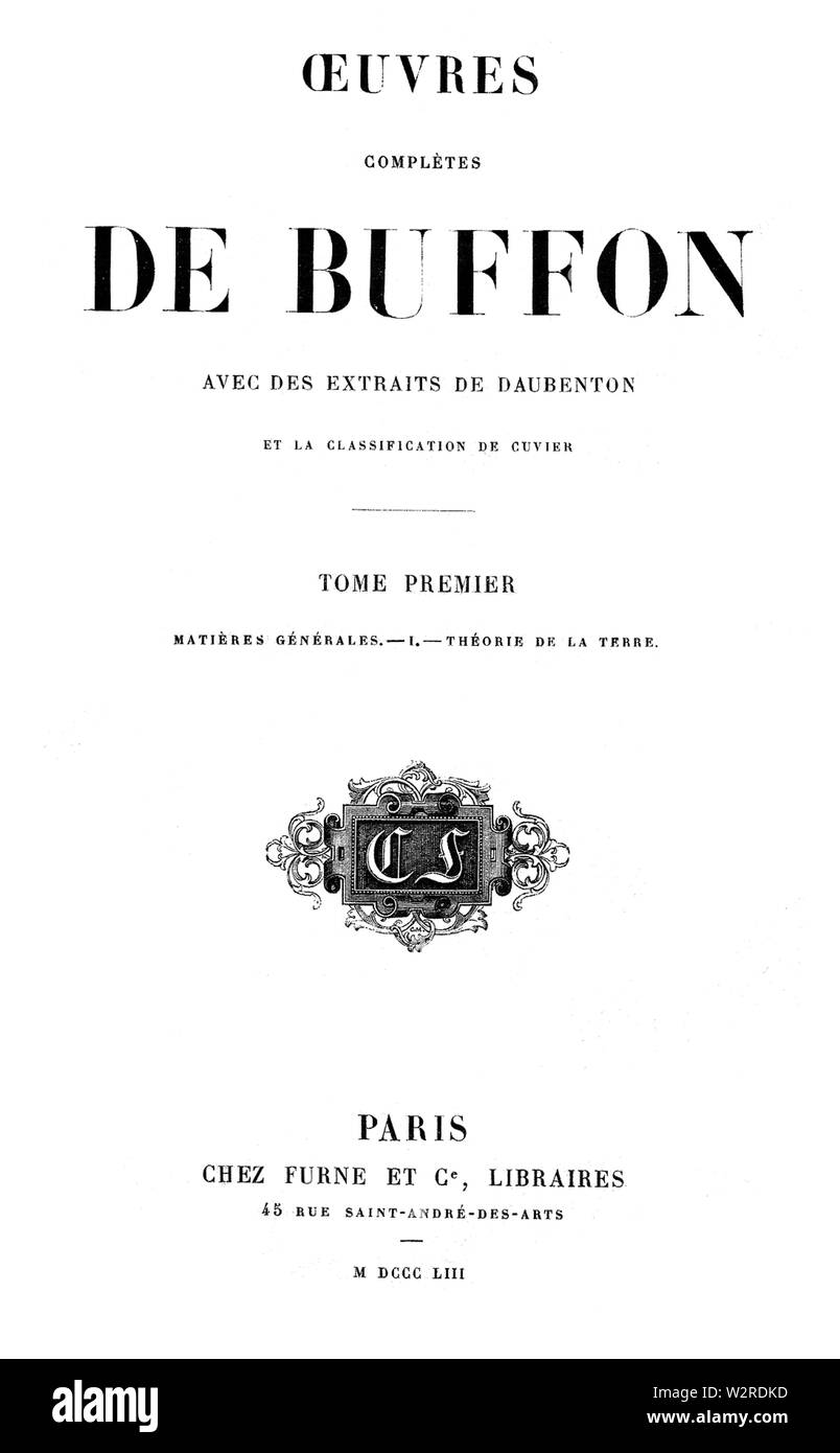 Buffon Cut Out Stock Images & Pictures - Alamy