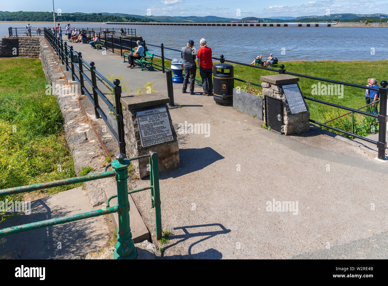 Arnside Pier on the river Kent in Cumbria Stock Photo - Alamy