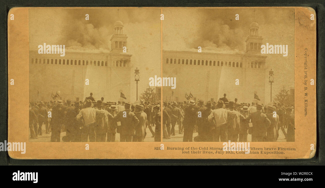 Burning of the Cold Storage building Fifteen brave firemen lost their ...