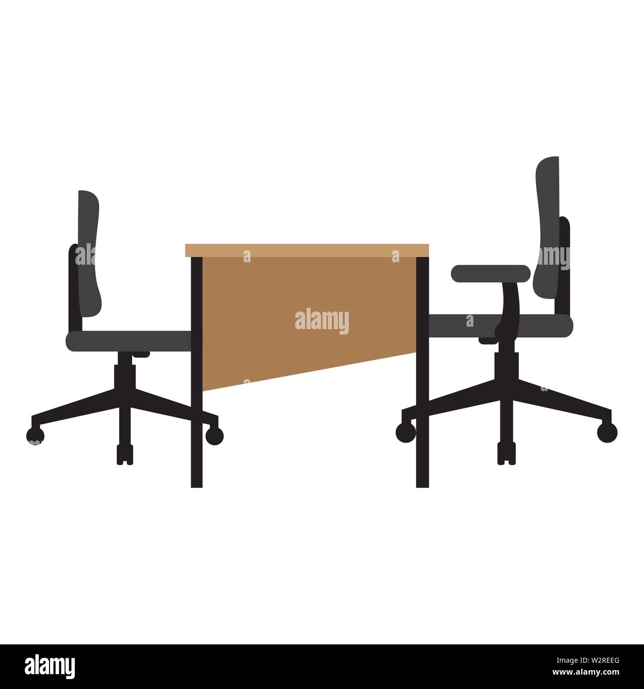 Isolated workstation image on a white background - Vector Stock Vector ...