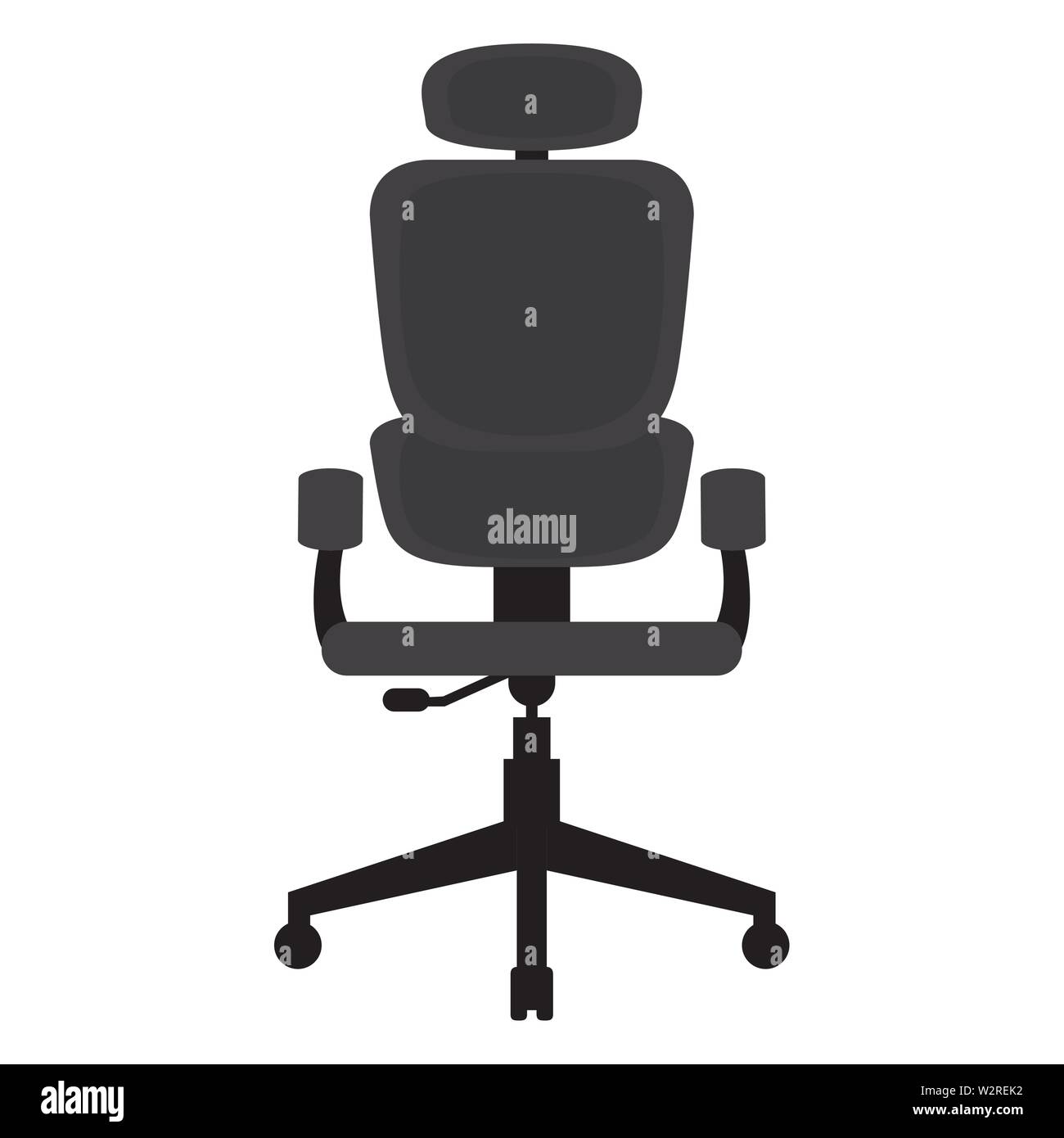 Armchair front view Stock Vector Images - Alamy