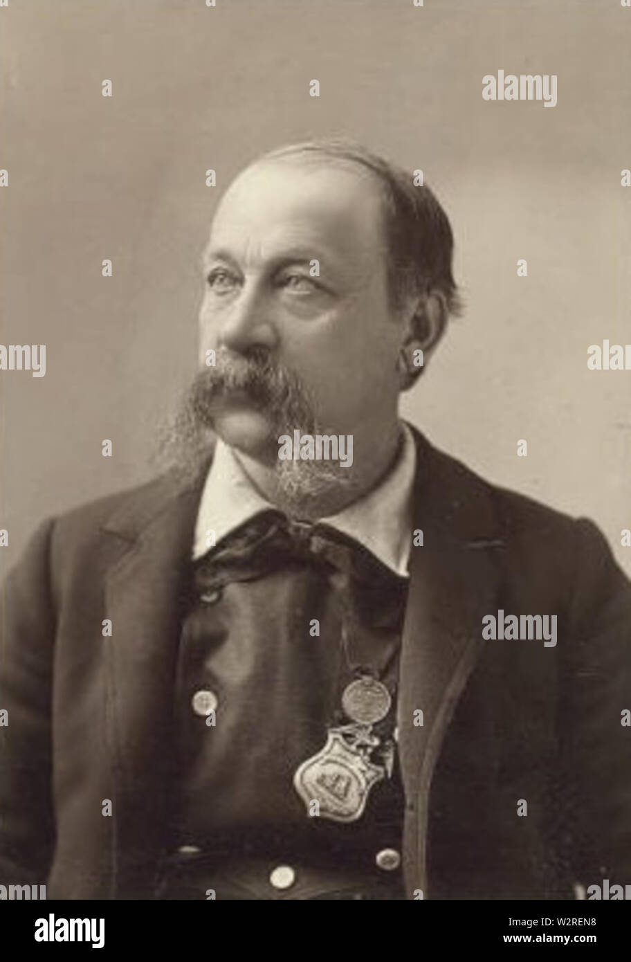 Bust portrait of George M Ottinger Stock Photo - Alamy