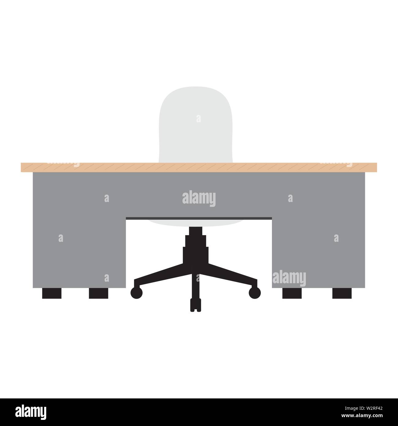 Isolated workstation image on a white background - Vector Stock Vector ...