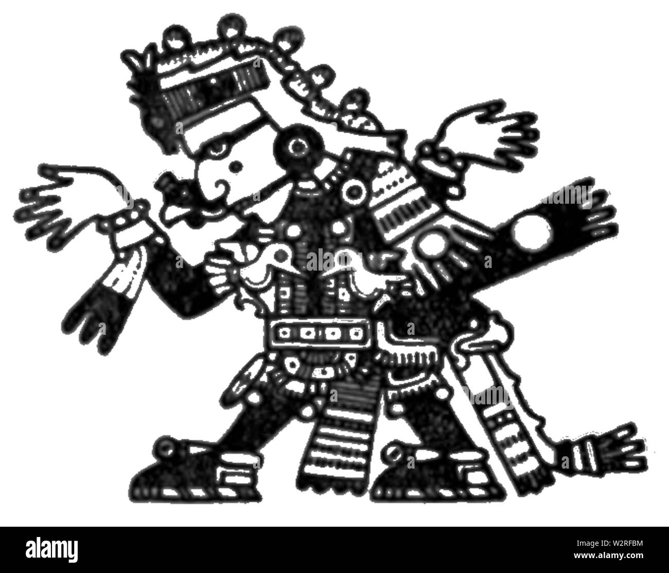 Aztec war god Black and White Stock Photos & Images - Alamy