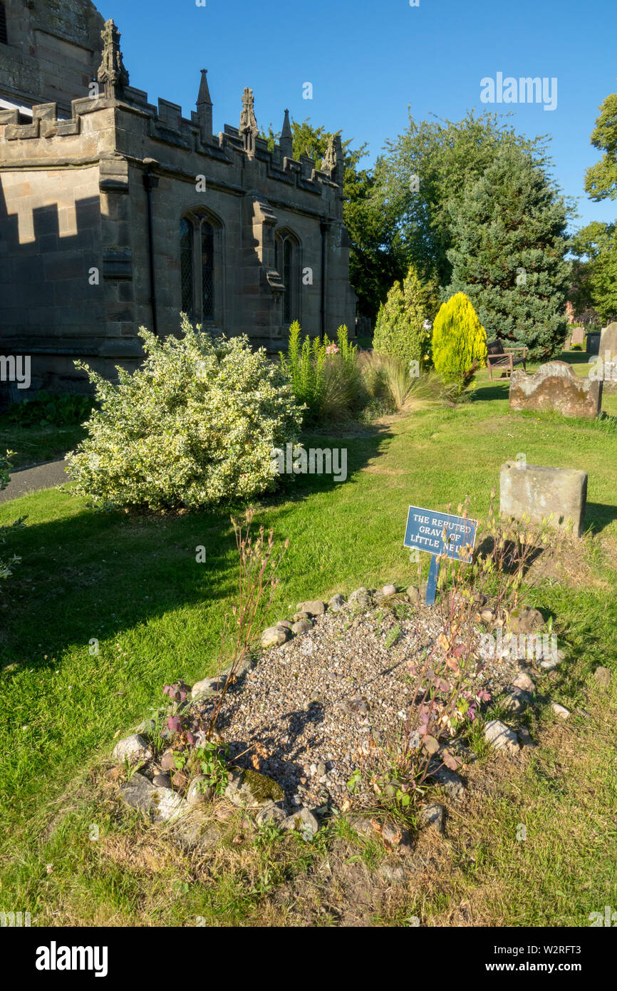 Grave of Little Nell Tong Church of St Bartholomew Stock Photo - Alamy