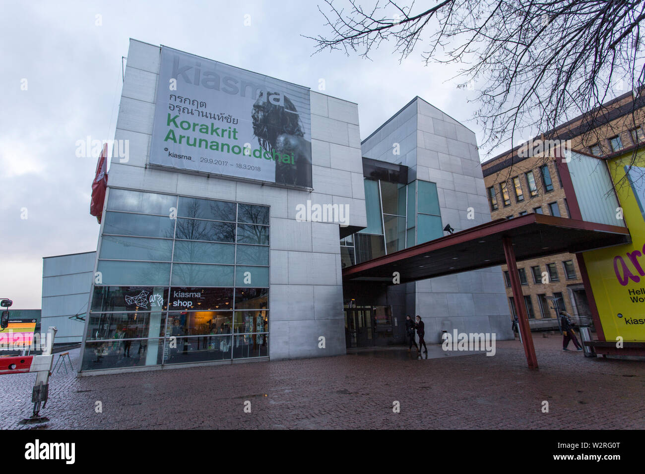 Helsinki, Finland - December 27, 2017: modern contemporary art museum ...