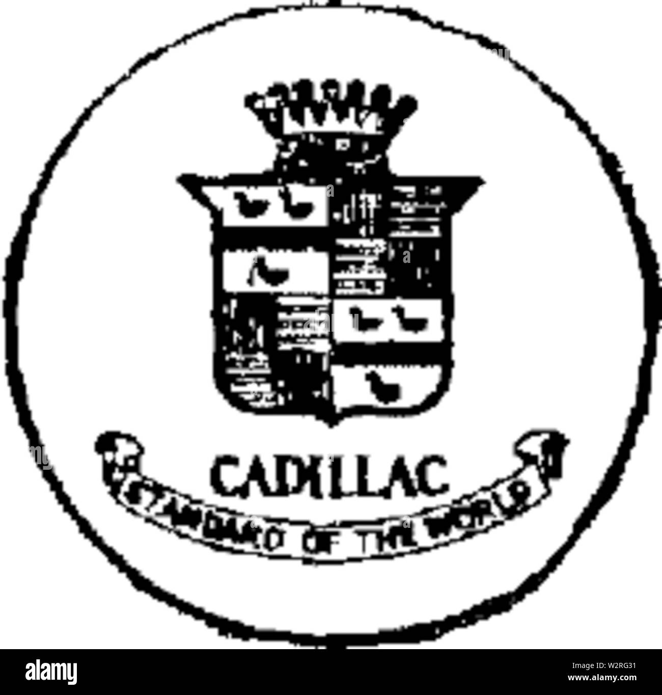 Cadillac logo Black and White Stock Photos & Images - Alamy
