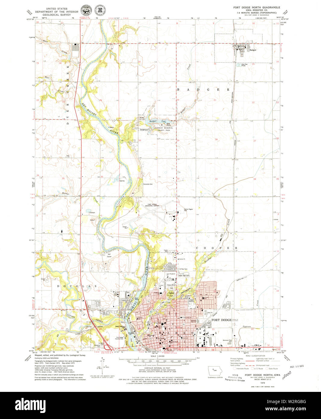 Fort dodge iowa map hi-res stock photography and images - Alamy