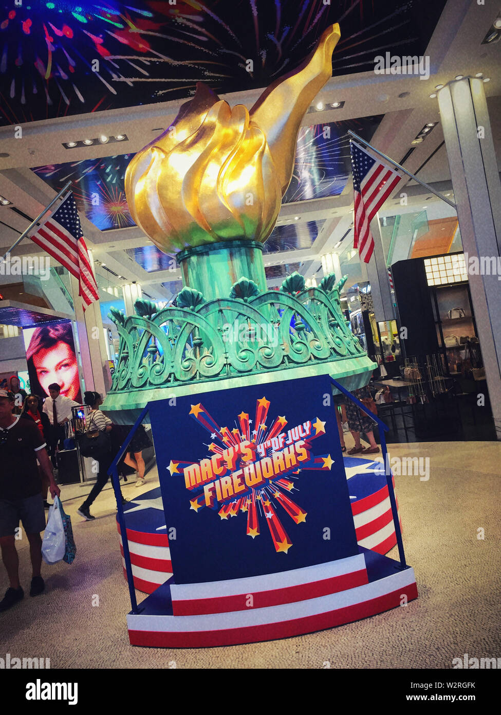 The Statue of Liberty Torch, 4th of July Celebration, Front Entrance ...