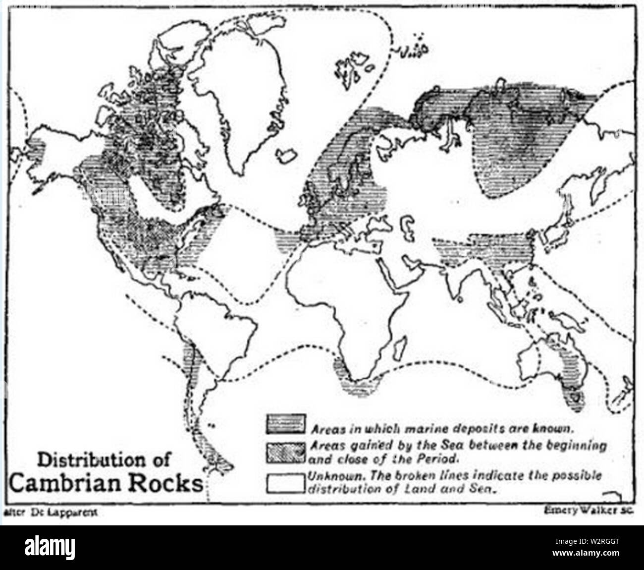 Cambrian Rocks map Stock Photo - Alamy