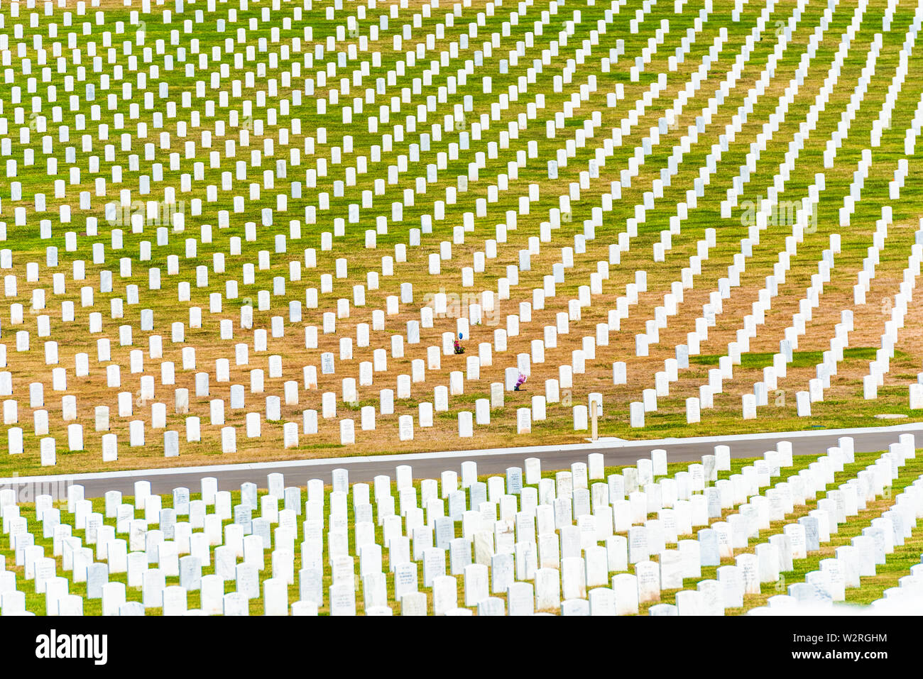 Golden Gate National Cemetery, San Bruno, California, USA Stock Photo ...