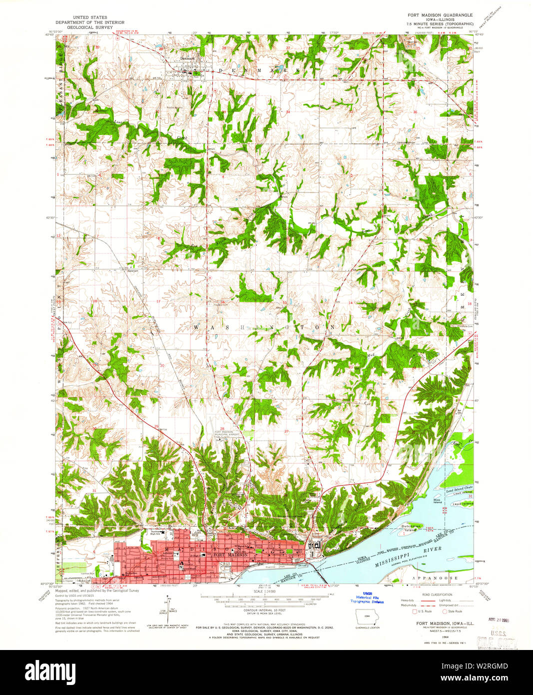 Map of fort madison hi-res stock photography and images - Alamy
