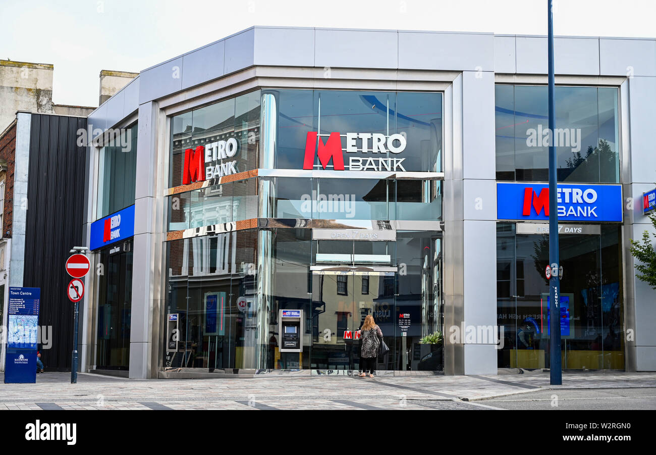 Maidstone Kent UK - The Metro Bank Stock Photo - Alamy