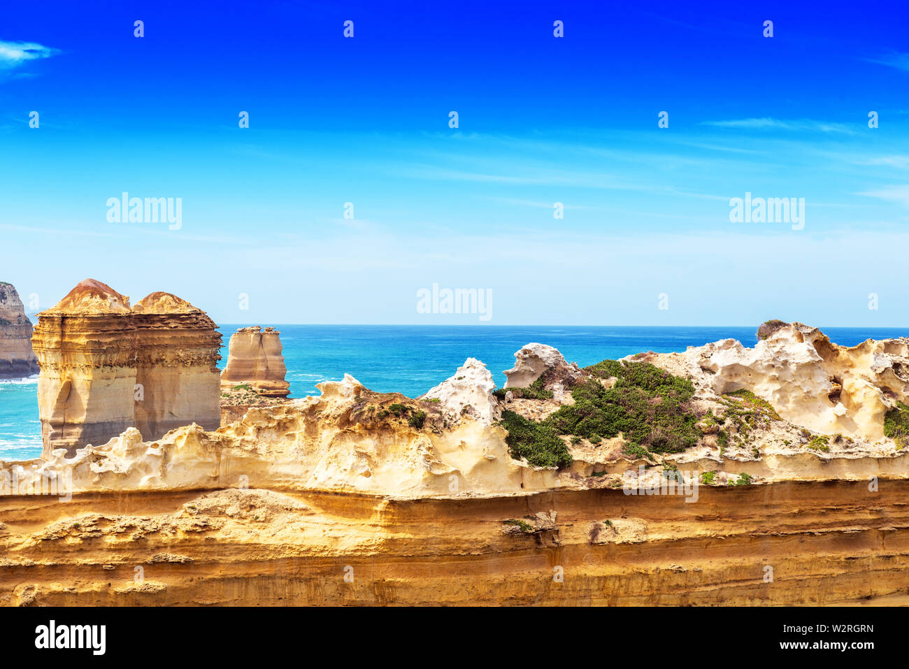 The Razorback rock in Port Campbell National Park, Victoria, Australia ...