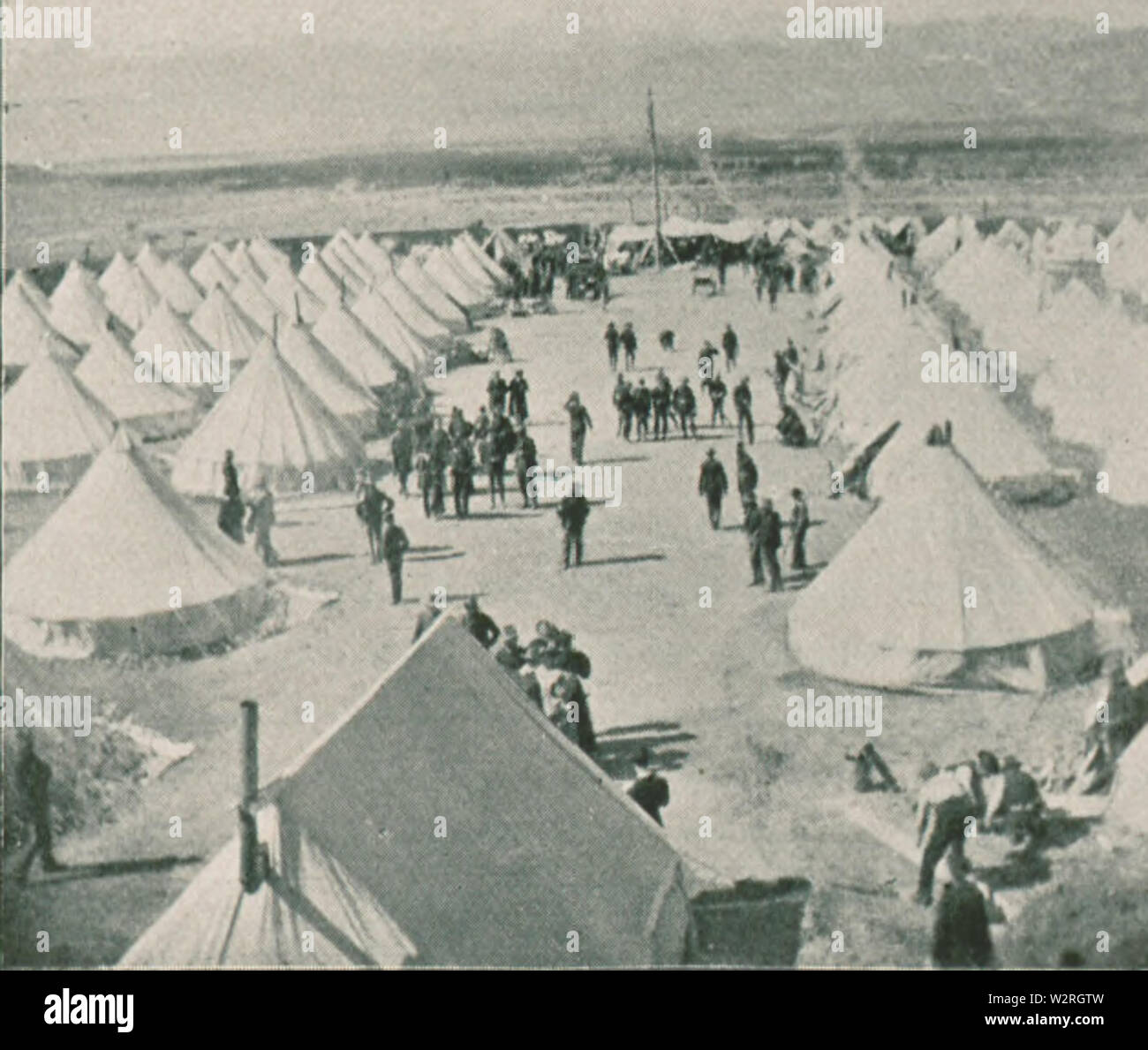 Camp McIntire - Leadville 1896 Stock Photo - Alamy