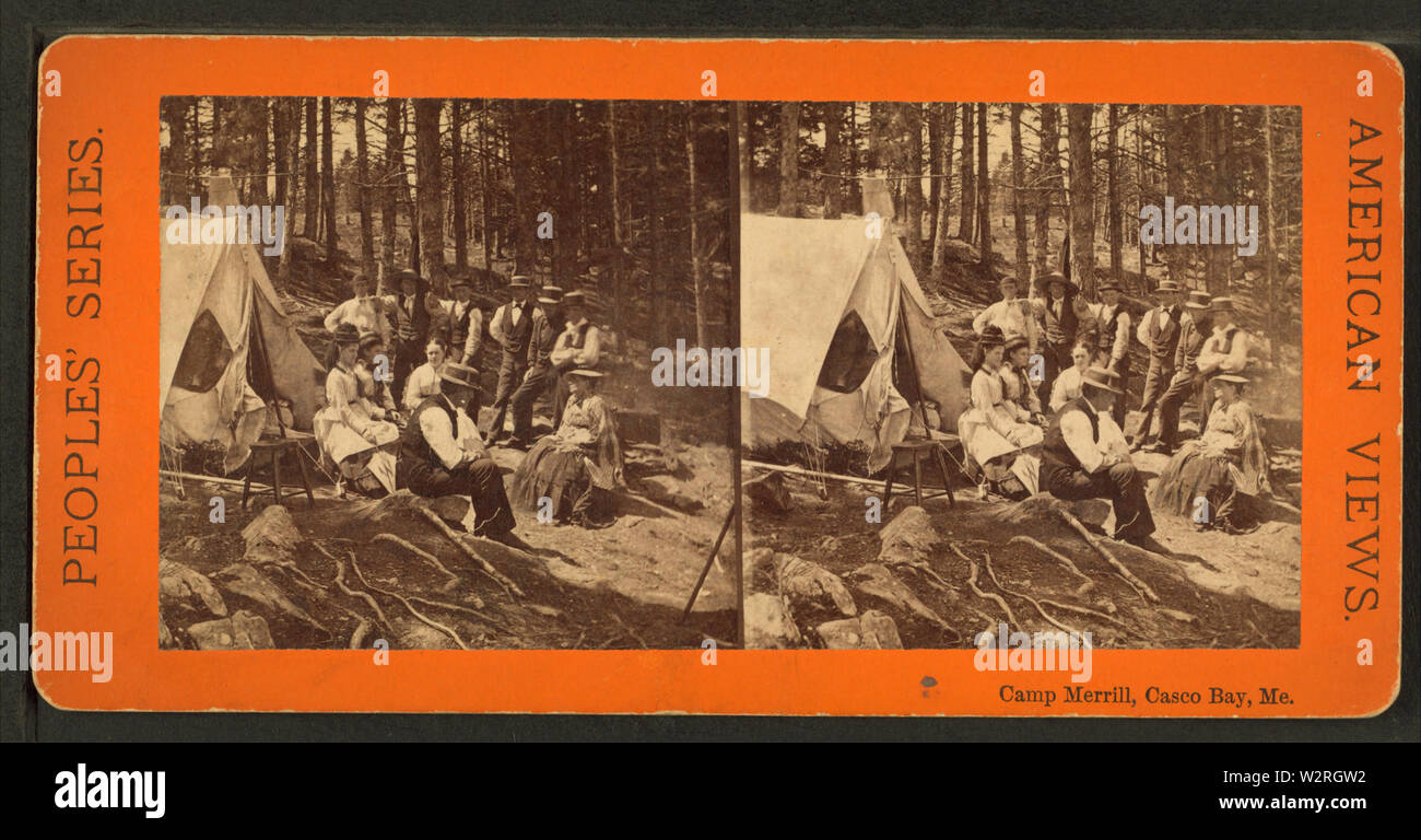 Camp Merrill, Casco Bay, Me, from Robert N Dennis collection of ...