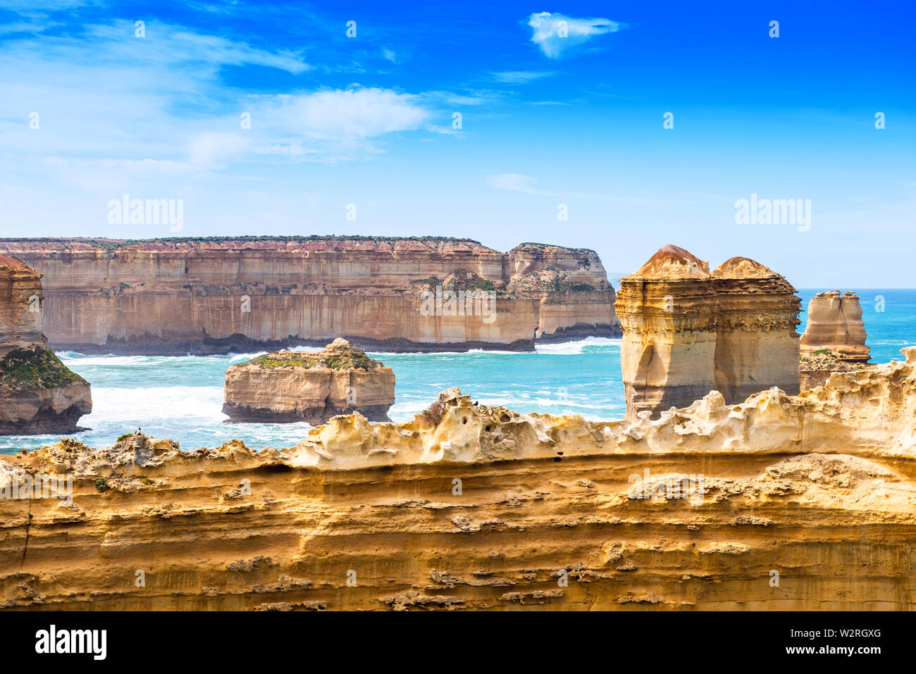 The Razorback rock in Port Campbell National Park, Victoria, Australia ...