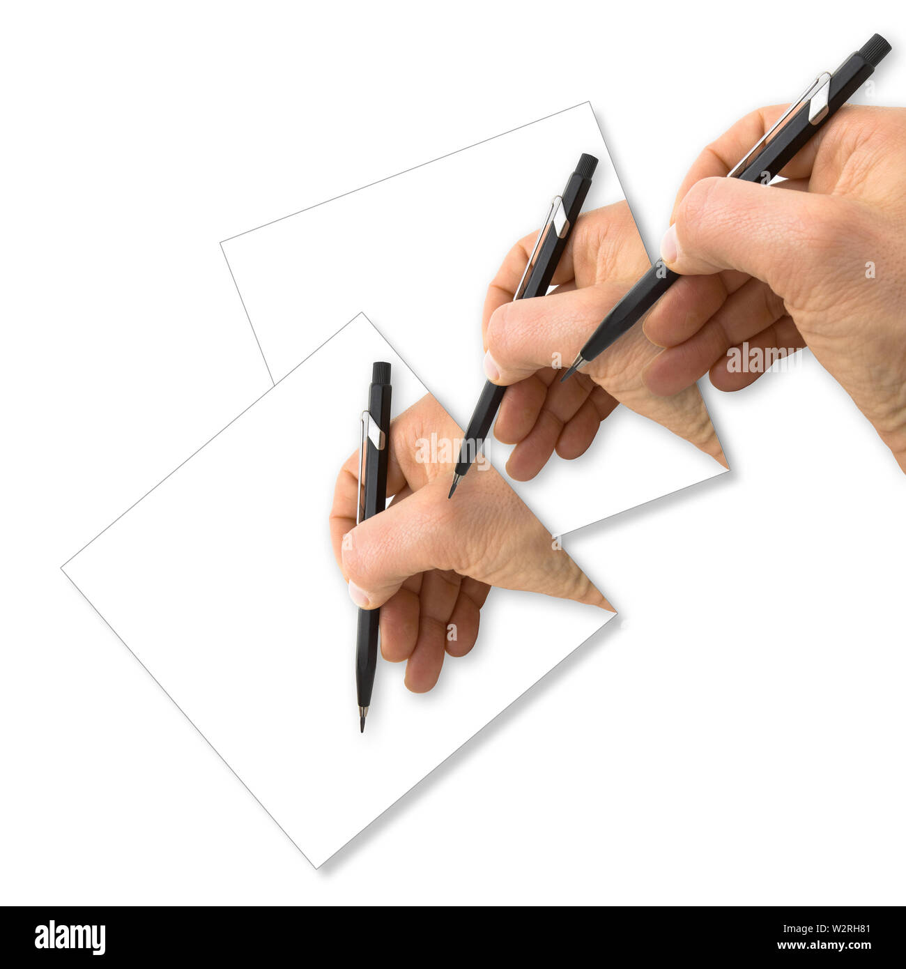 Hand drawing hand - concept image Stock Photo - Alamy