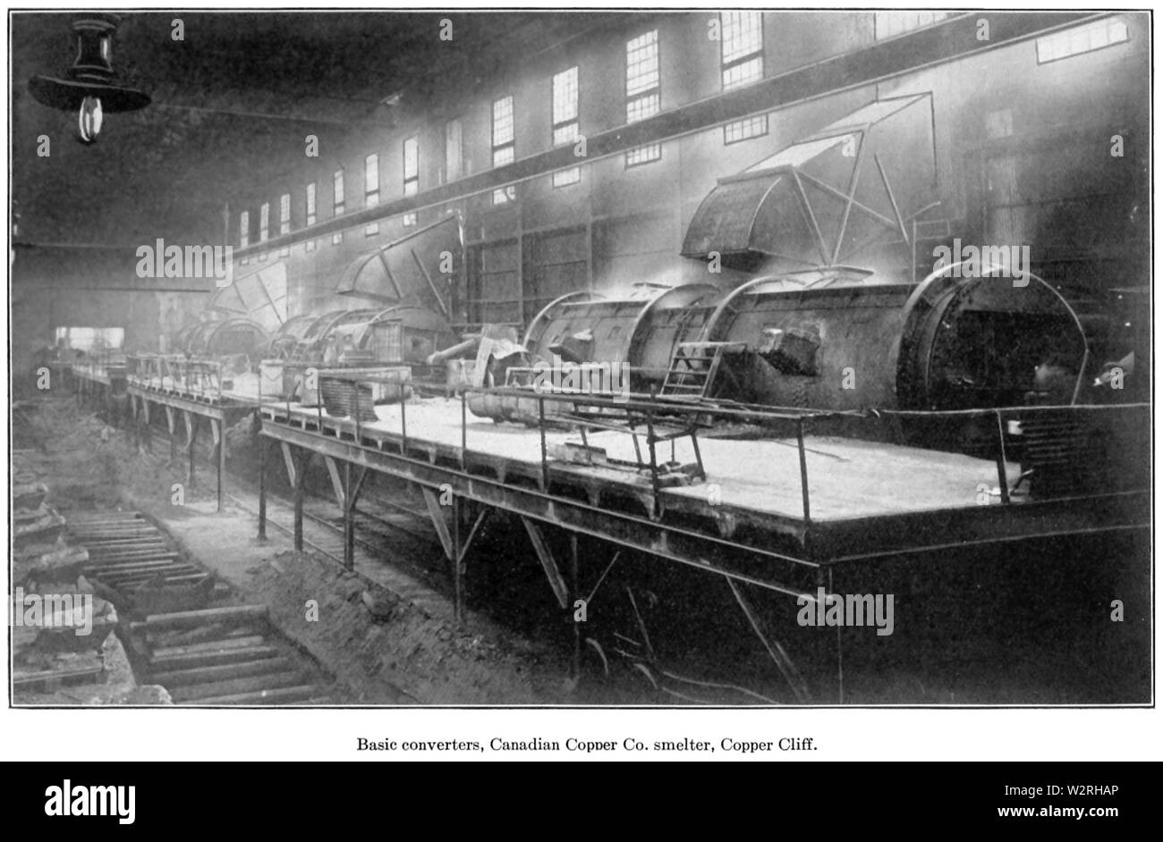 Canadian Copper Company basic converters Stock Photo - Alamy