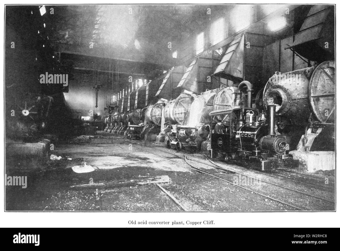Canadian Copper Company acid converters Stock Photo - Alamy
