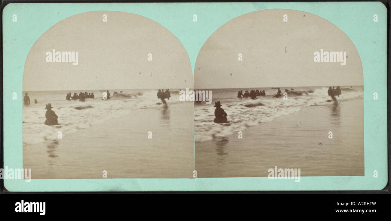Cape May, NJ (Beach scene), from Robert N Dennis collection of ...
