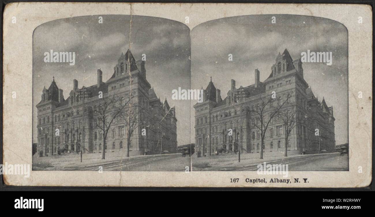 Capitol, Albany, NY, from Robert N Dennis collection of stereoscopic ...