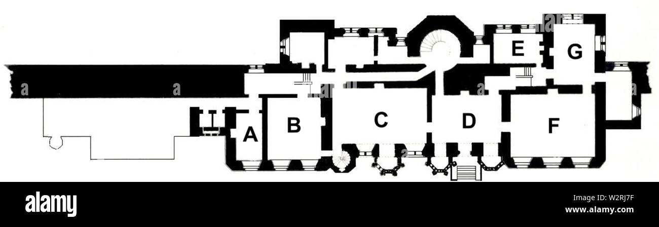 Cardiff Castle Lodgings, 1884 Stock Photo - Alamy