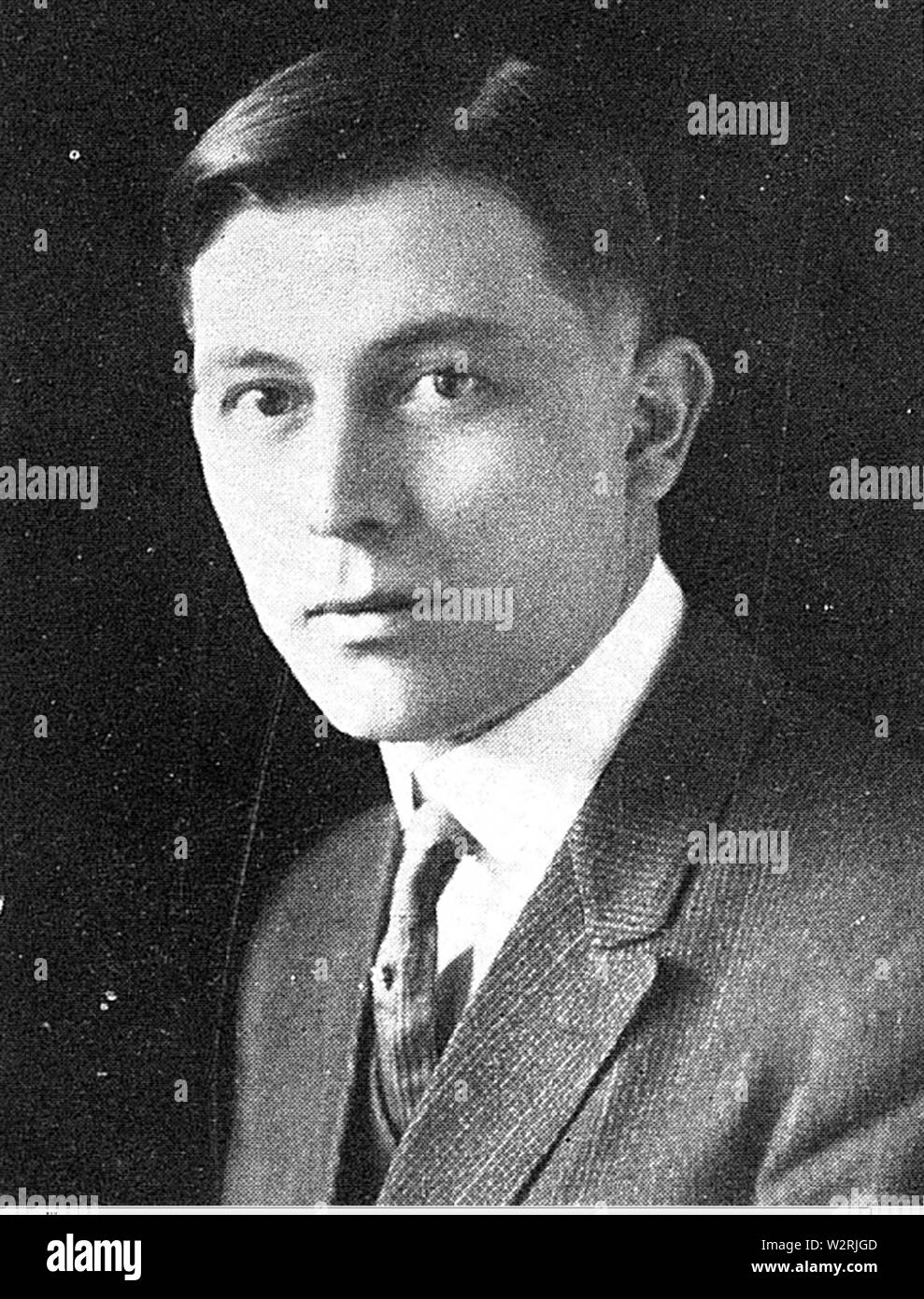 Carl Lundgren 1919 Stock Photo - Alamy