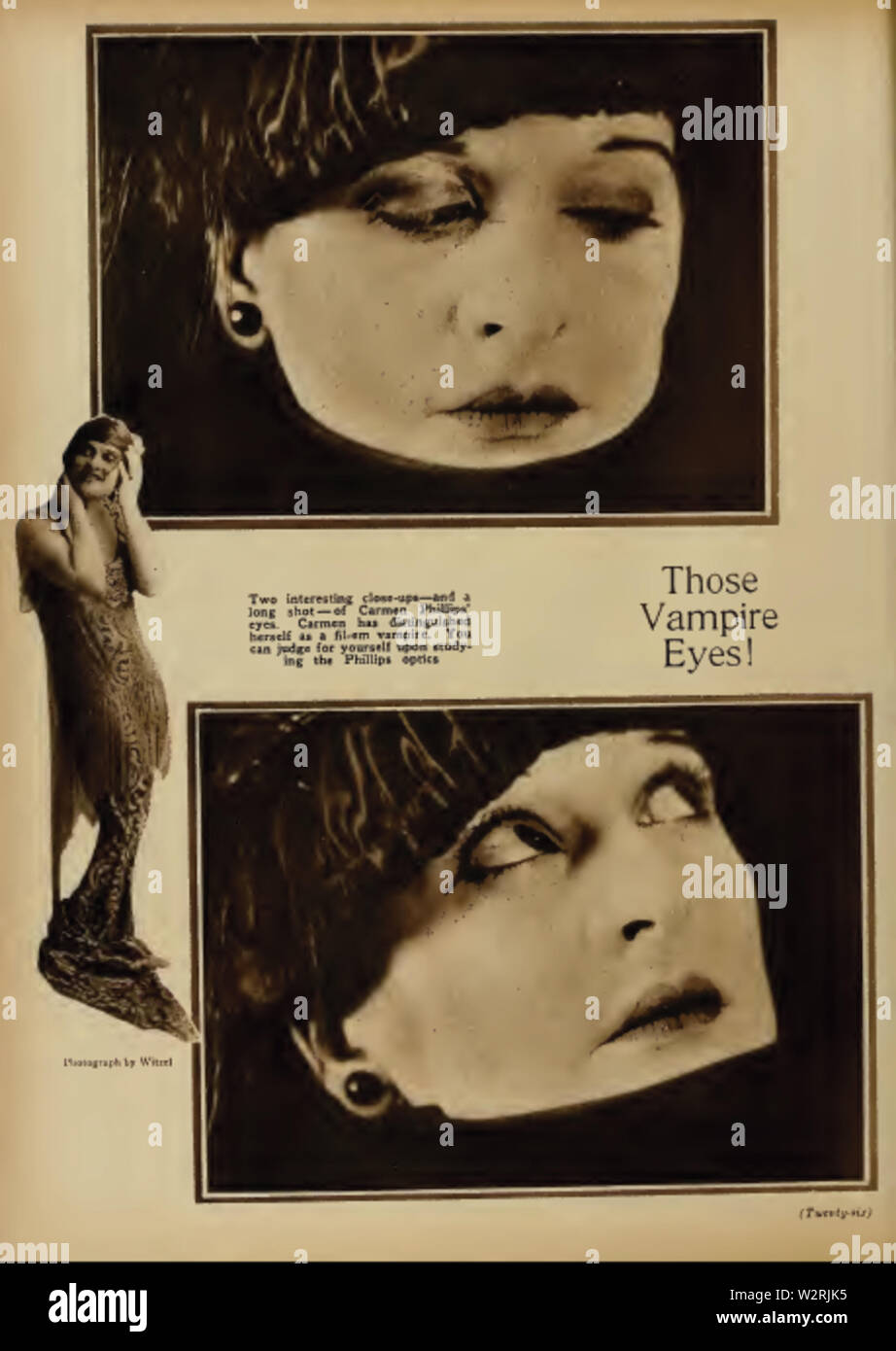 Carmen Phillips Motion Picture Classic 1920 Stock Photo - Alamy