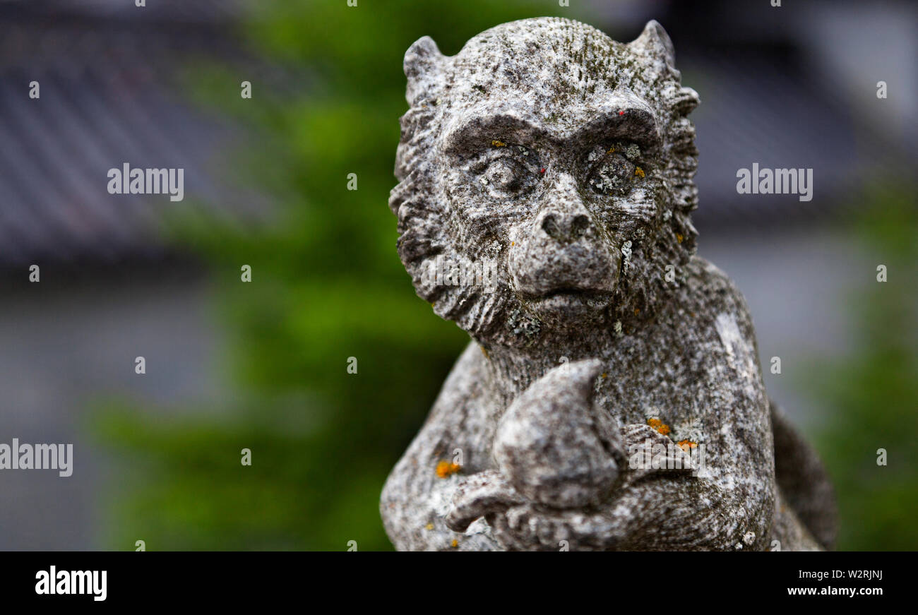 religious stone statue of monkey Stock Photo - Alamy