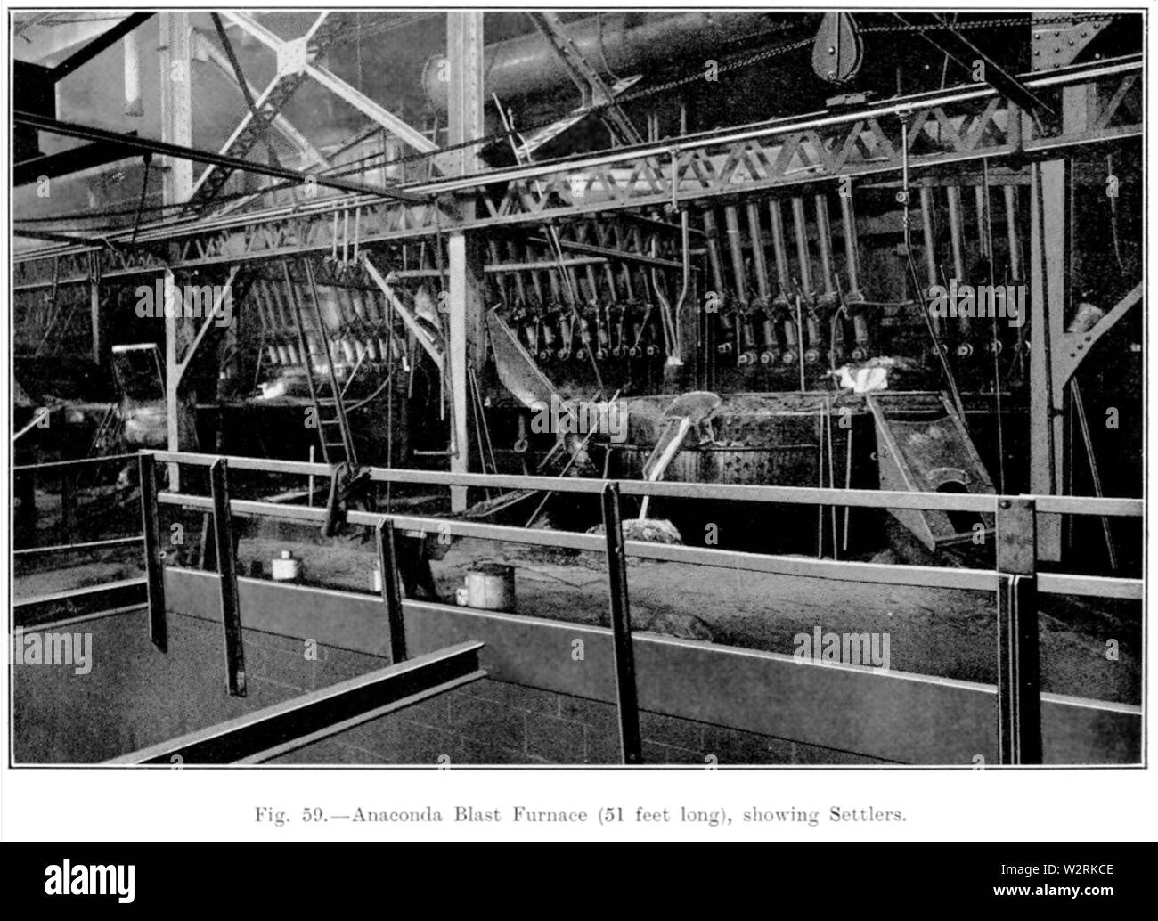 Casting floor of copper blast furnace Stock Photo - Alamy