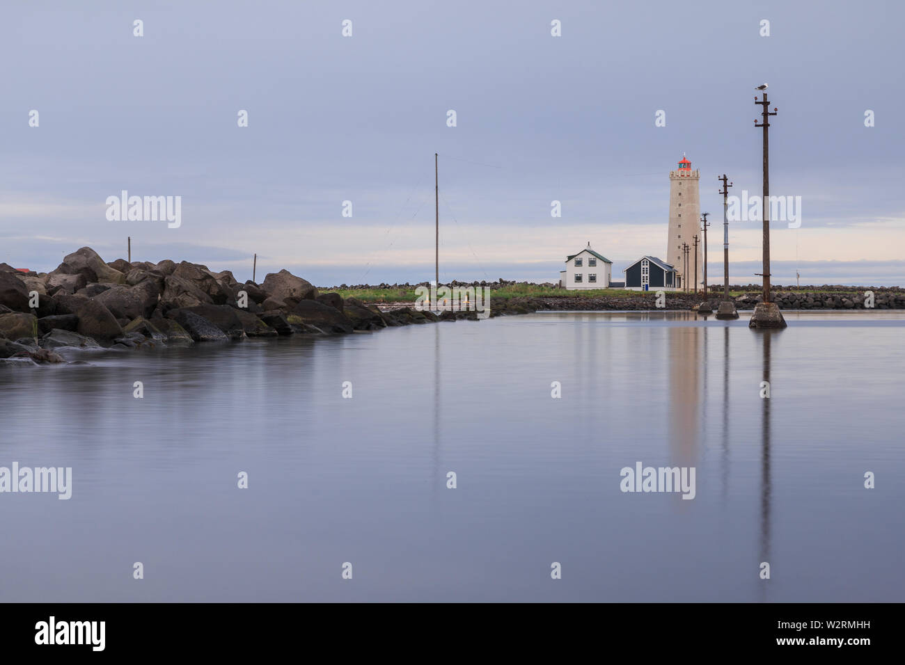 Iceland grotta lighthouse hi-res stock photography and images - Alamy