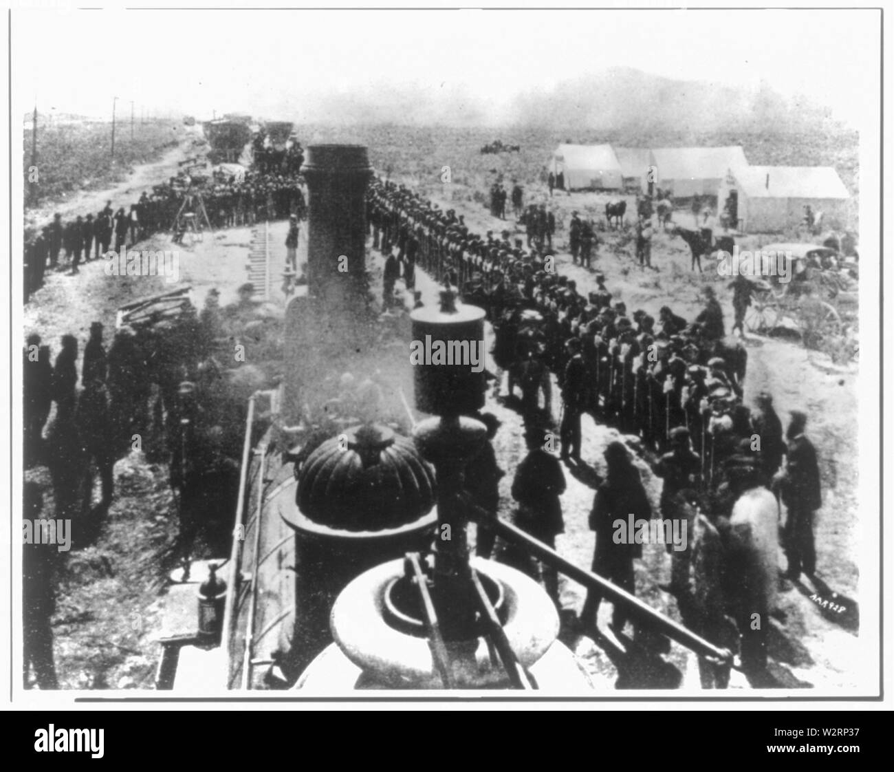 Ceremony at Wedding of the Rails, May 10, 1869 at Promontory Point ...