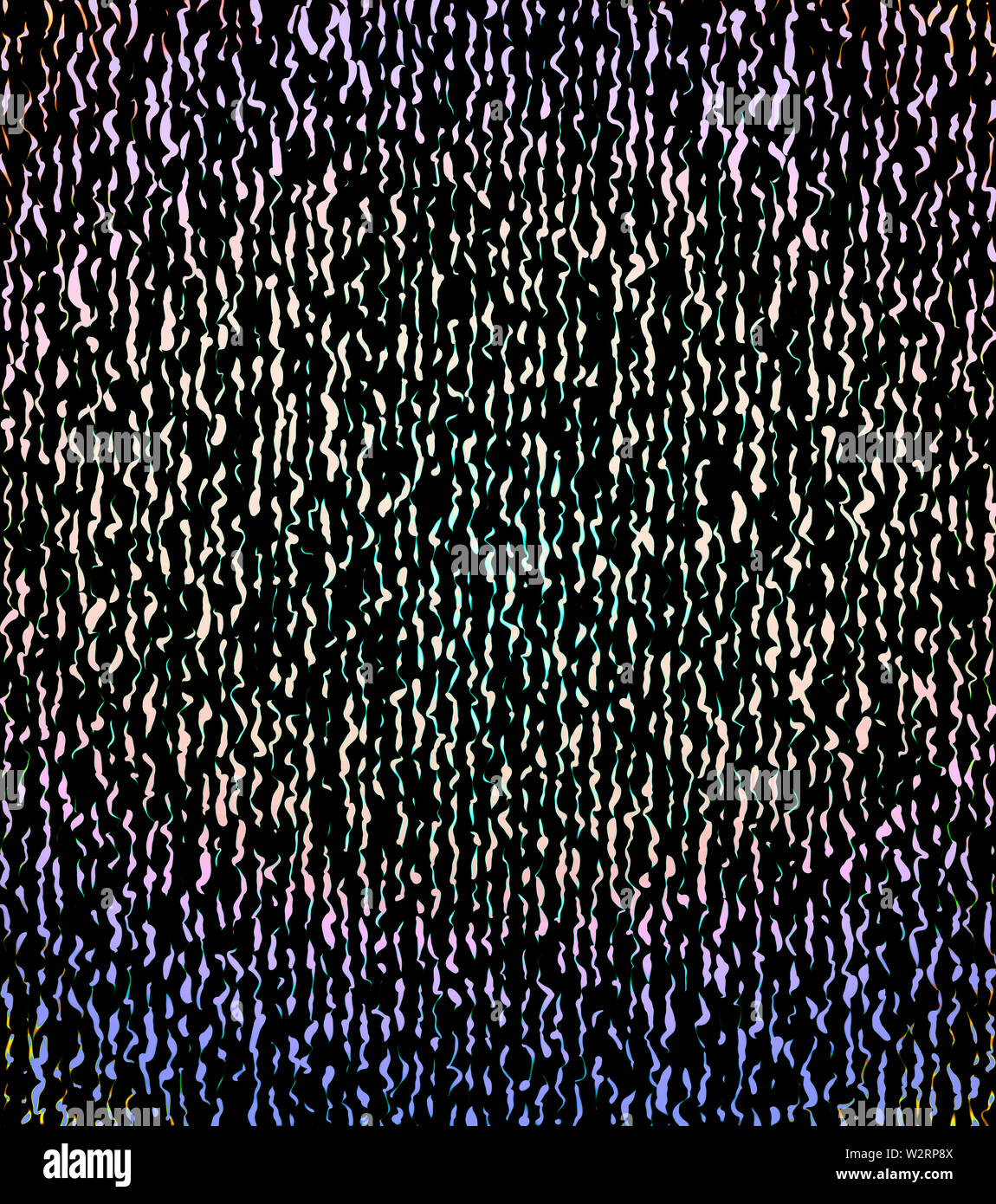 Abstract gradient vertical ripple, narrow wavy lines on black ...