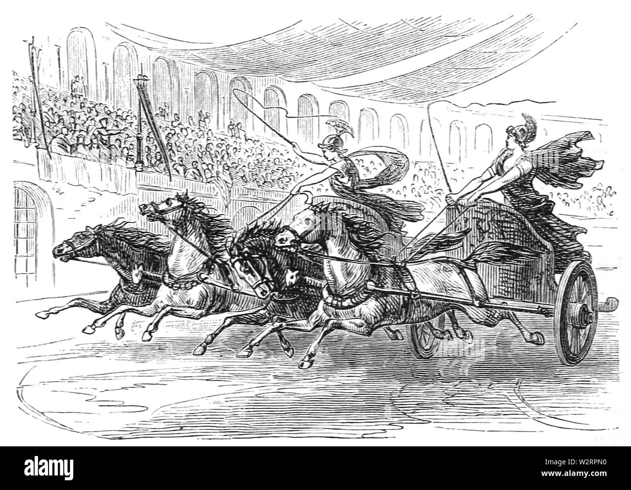 Chariot-Race in Trajan’s Circus Stock Photo - Alamy