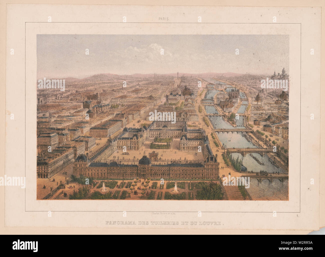 Birds eye view of paris hi-res stock photography and images - Alamy