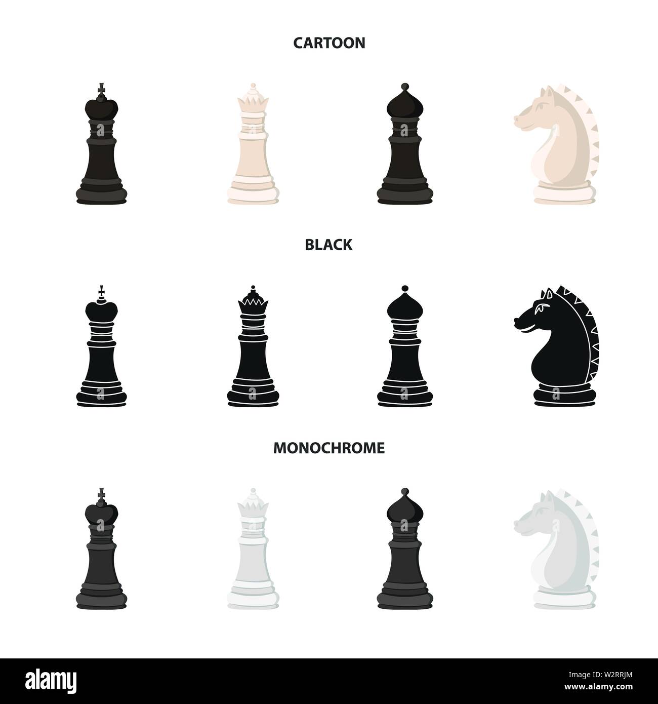 Vector design of checkmate and thin logo. Collection of checkmate and ...