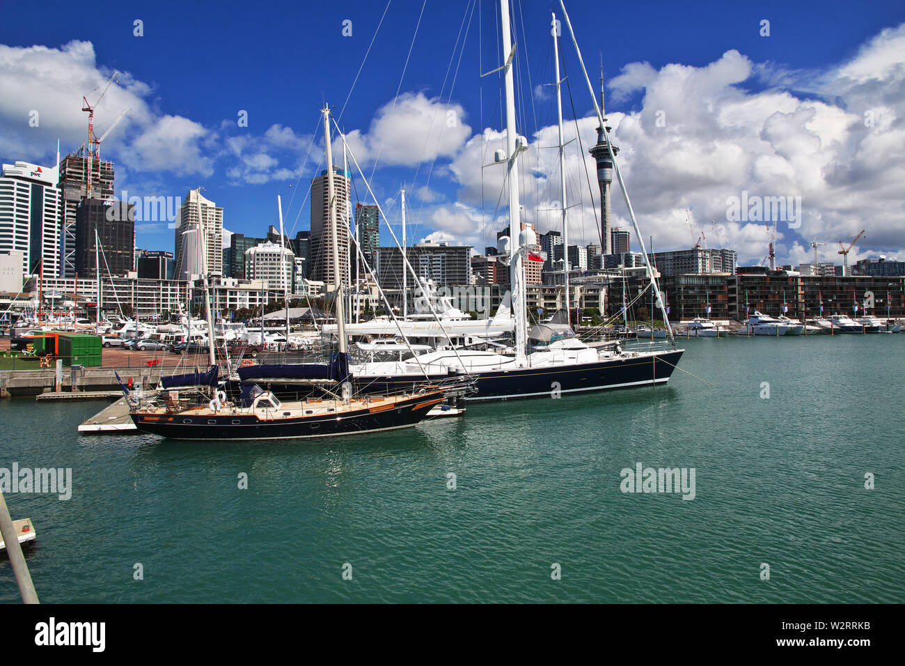 Auckland city of sails, New Zealand Stock Photo - Alamy