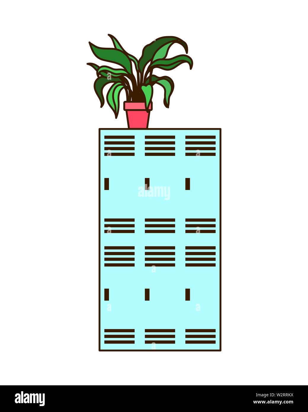 locker of school on white background Stock Vector Image & Art - Alamy